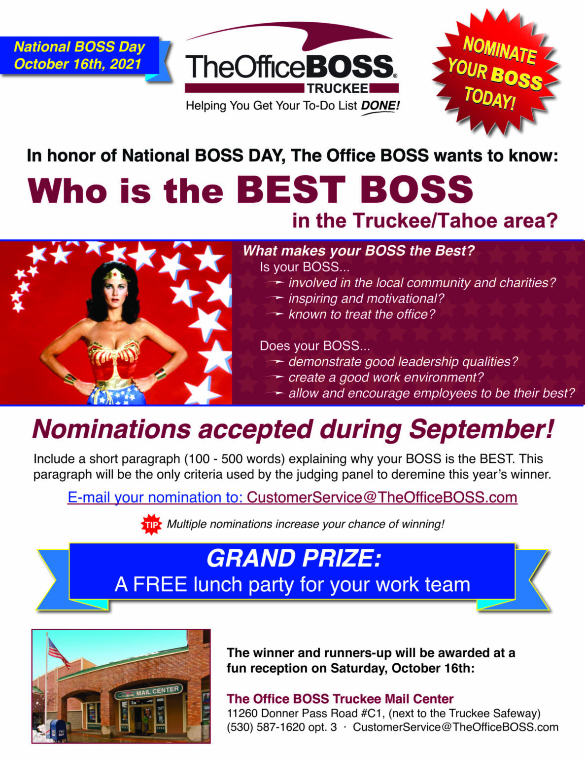National BOSS Day | | The Office BOSS - Mail Center/Office Products ...